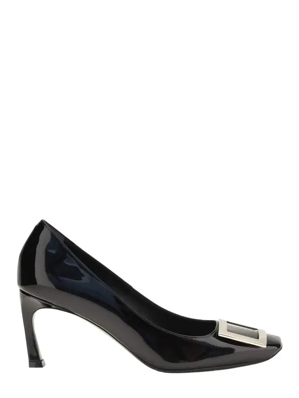 ROGER VIVIER Patent Leather Trompette Pumps - Black