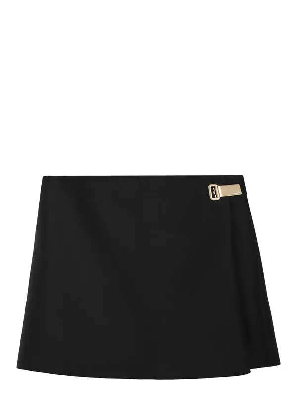 Balenciaga Wool And Silk Mini Skirt - Black