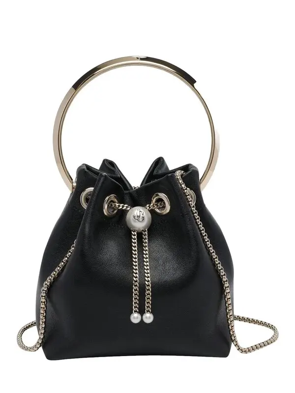 JIMMY CHOO Bon Bon Bucket Bag - Black