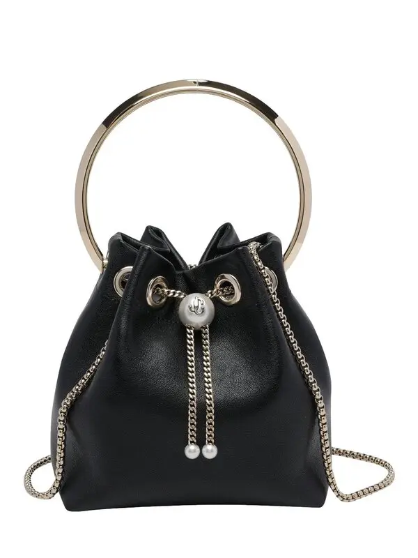 JIMMY CHOO Bon Bon Bucket Bag - Black