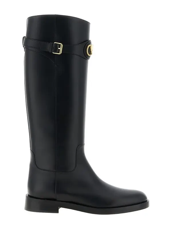 Valentino Garavani Vlogo Signature' Boots - Black