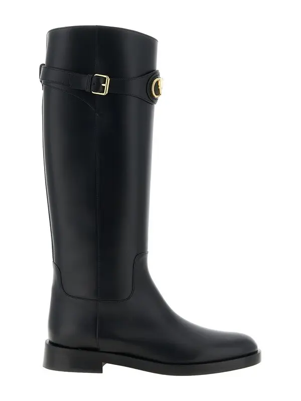 Valentino Garavani Vlogo Signature Boots - Black