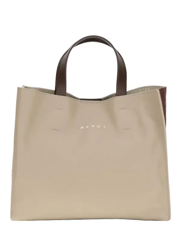 Marni Museo Tote Bag - Cream