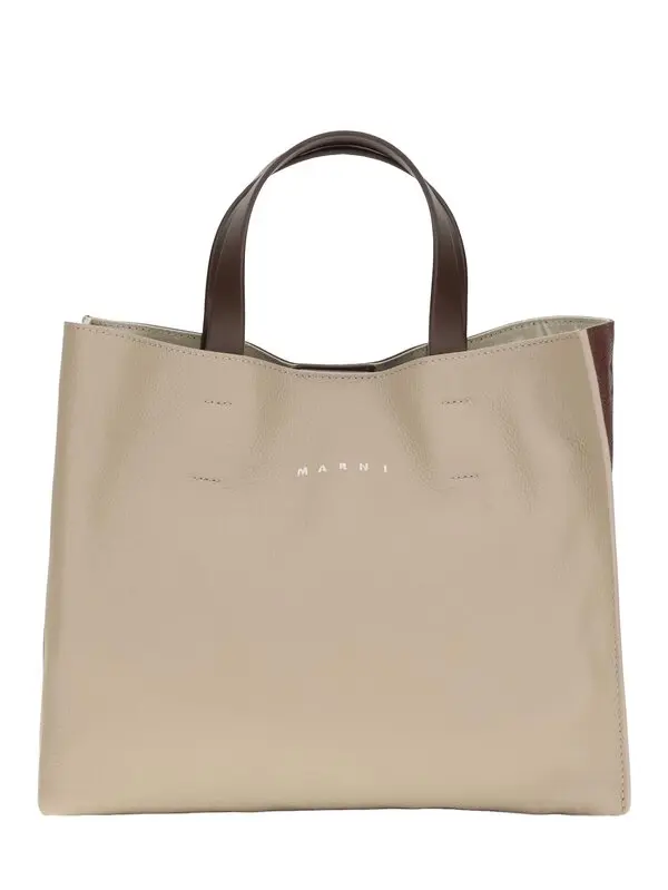 Marni Museo Tote Bag - Cream
