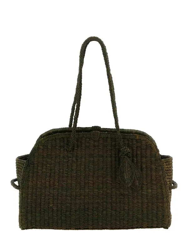Jacquemus Le Turismo Raphia Shopping Bag - Green