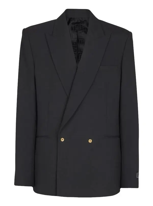 Balmain Jackets Blazers - Black
