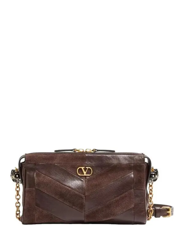 Valentino Garavani Panthea Small Shoulder Bag - Brown