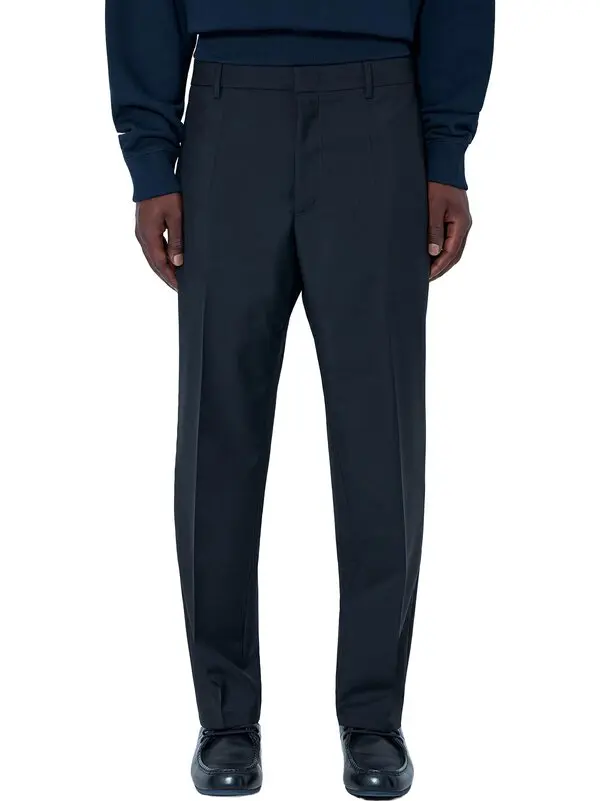 JIL SANDER Tapered Cropped-leg Trousers - Black