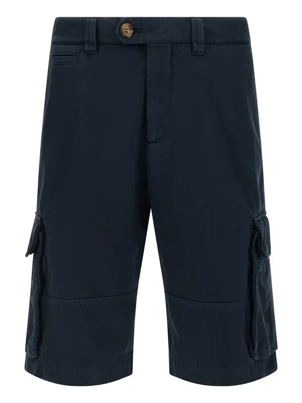 Brunello Cucinelli Cargo Bermuda Shorts - Blue
