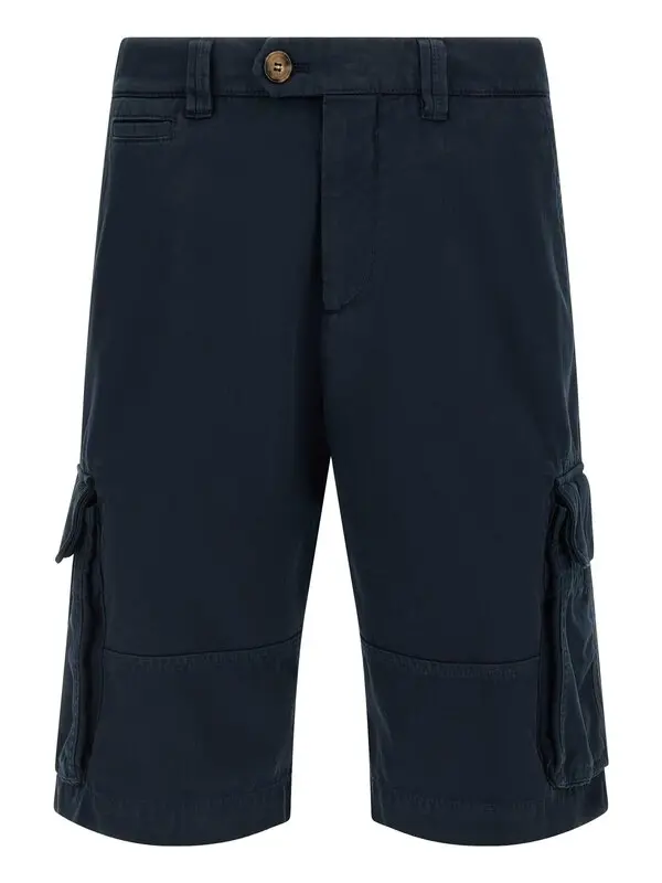 Brunello Cucinelli Cargo Bermuda Shorts - Blue