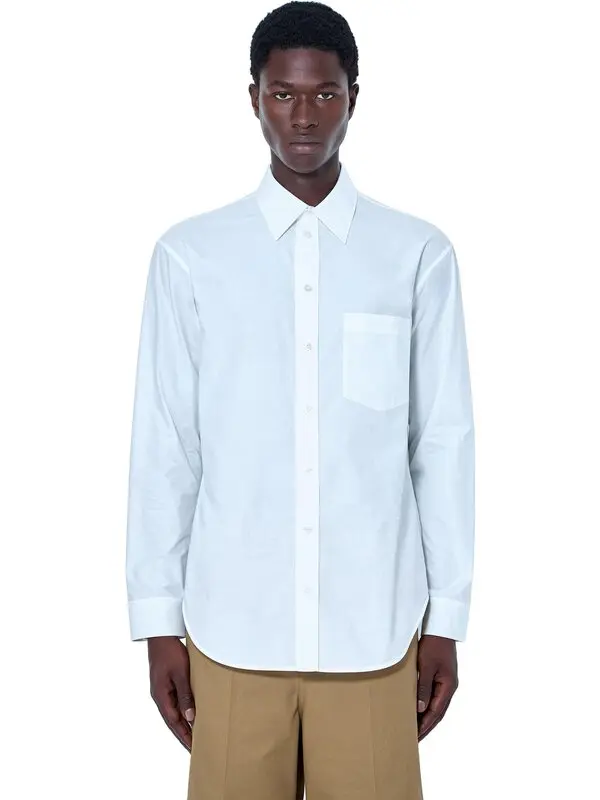 Balenciaga Cotton Poplin Shirt - White