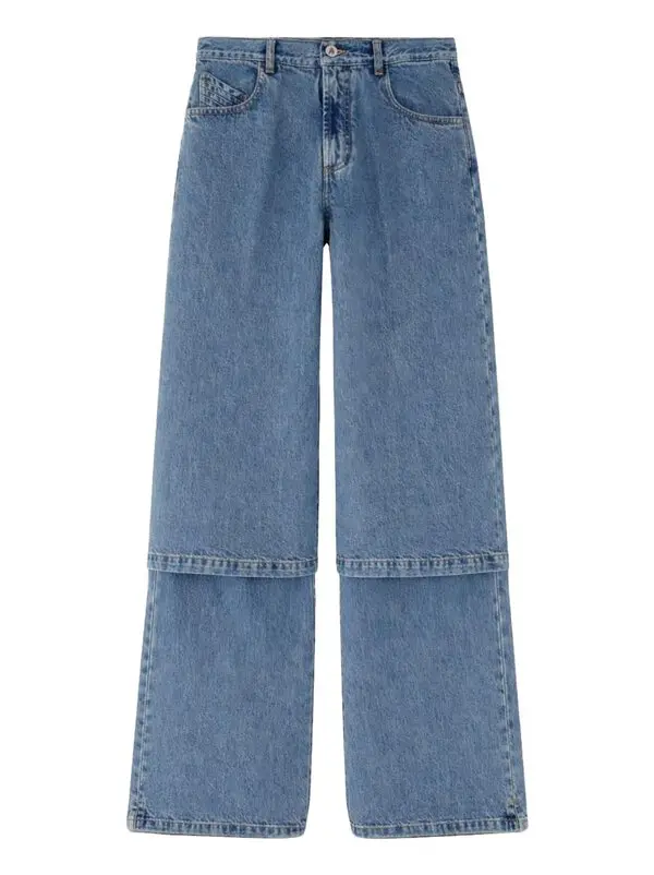 Attico Layered Long Jeans - Blue