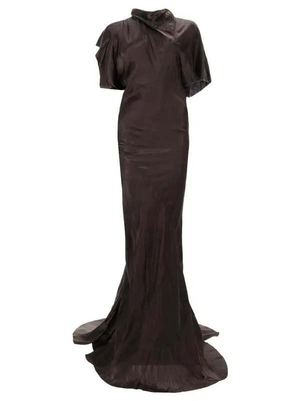 Rick Owens Long Seb Gown Dress - Brown