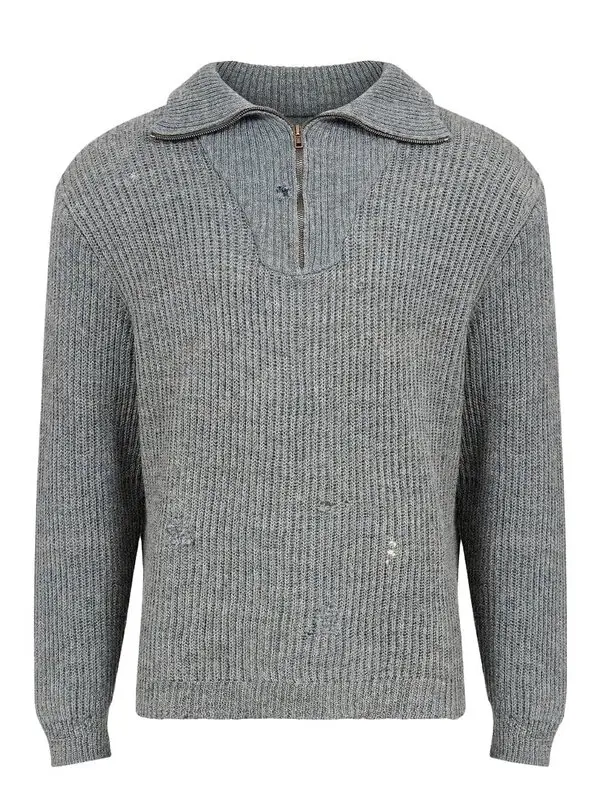MAISON MARGIELA Grey Sweaters & Knitwear Jumpers - Gray