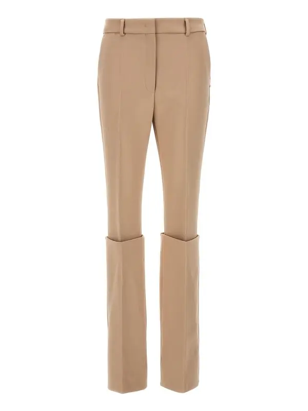 Sportmax Holiday Wool-blend Pants - Cream