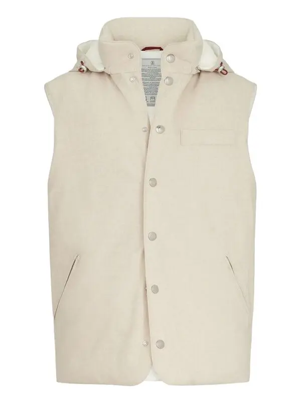 Brunello Cucinelli Wool Padded Vest - Multicolor