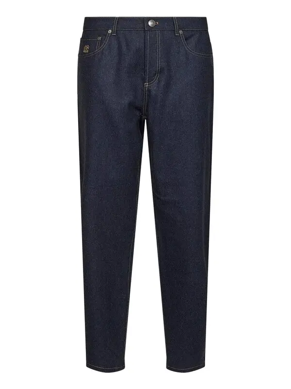 Brunello Cucinelli Virgin Wool Flannel Trousers - Multicolor