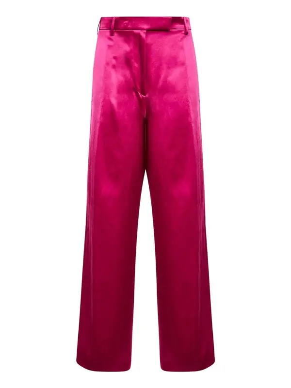 Dries Van Noten Satin Wide-leg Trousers - Multicolor
