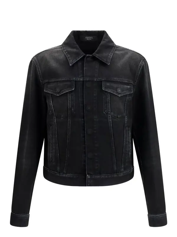 Gucci Cotton Denim Jacket - Blue