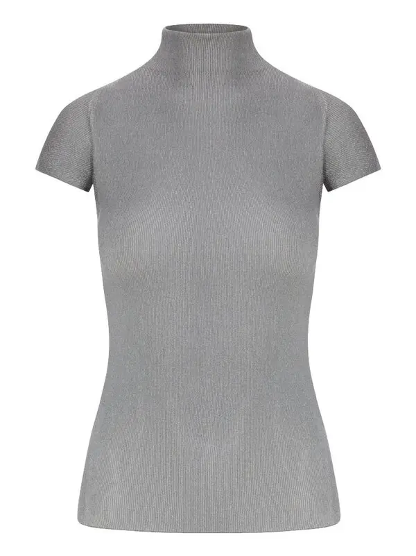 Giorgio Armani Short Sleeve Top - Silver