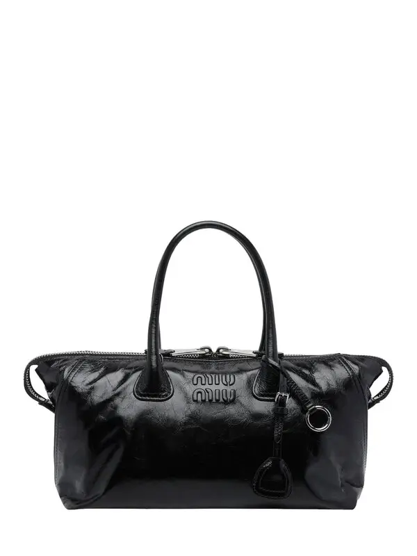 Miu Miu Leather Shoulder Bag - Black