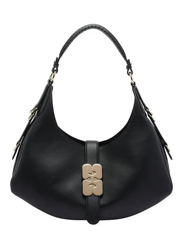GANNI Small Kat Shoulder Bag - Black