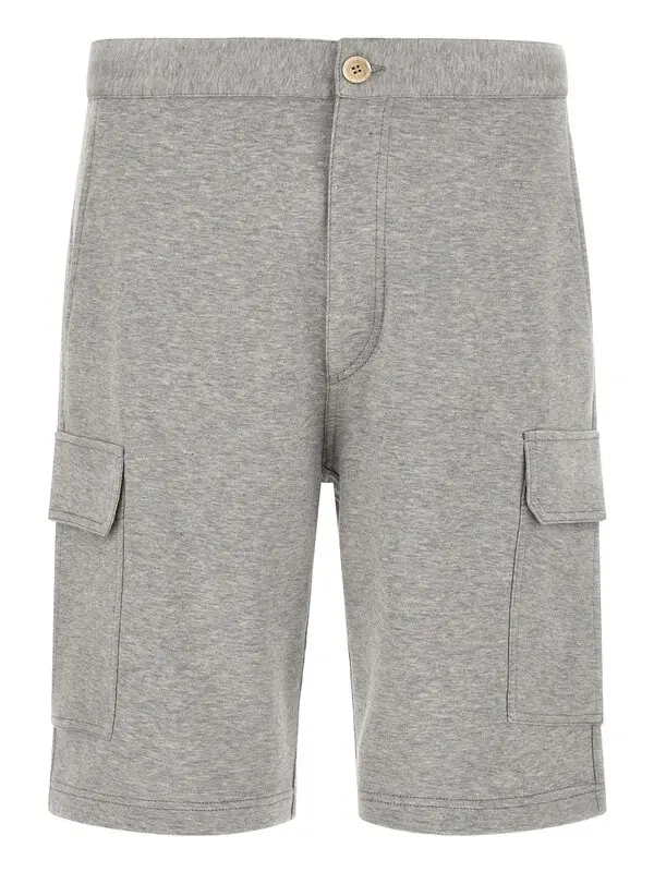Brunello Cucinelli Cargo Bermuda Shorts - Gray