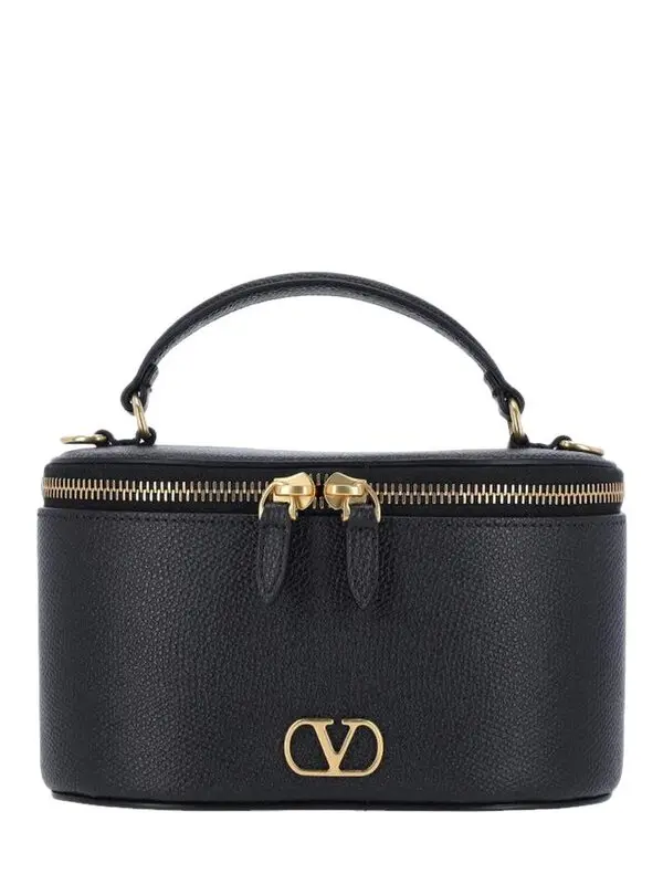 Valentino Garavani Vlogo Signature Mini Vanity Bag - Black
