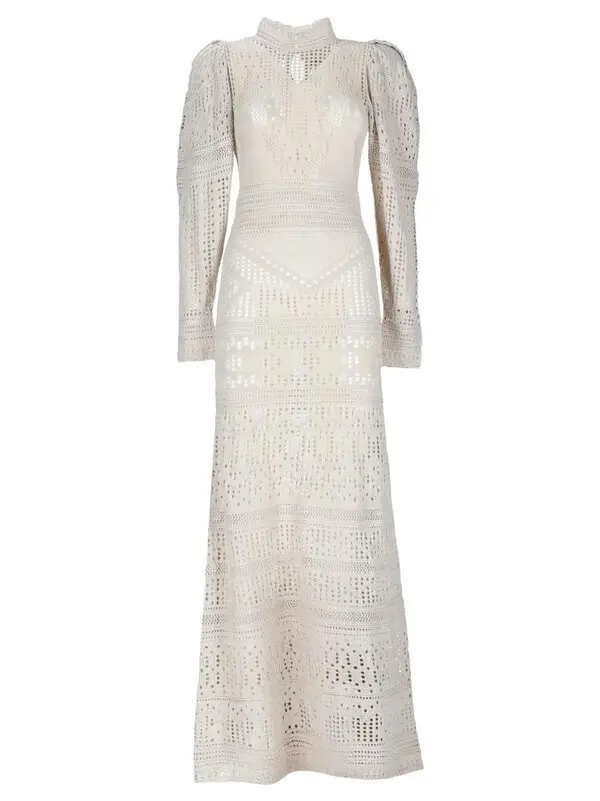Isabel Marant Étoile Crochet Dione Dress - Cream