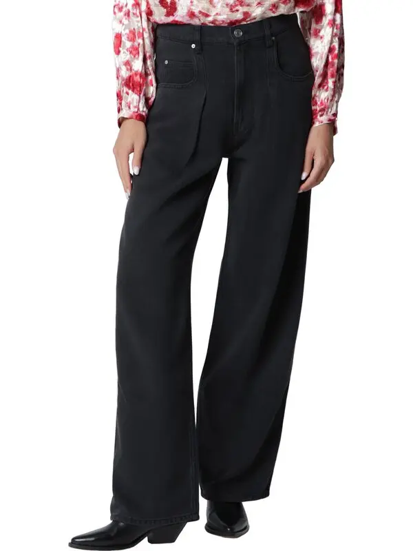 Isabel Marant Étoile Rodayna Wide-leg Jeans - Black