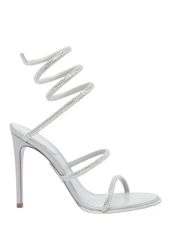 Rene Caovilla Cleo Pump Sandals - Silver