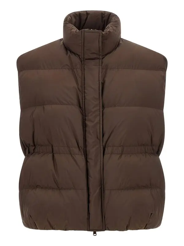 Brunello Cucinelli Quilted Monile Vest - Brown