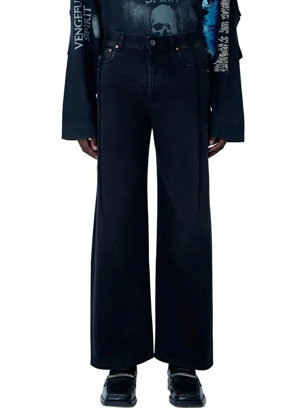Vetements Reconstructed Jeans - Black
