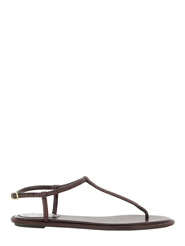 Rene Caovilla Diana Sandals - Brown