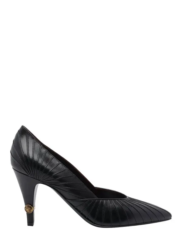 Versace Calf Leather Pumps - Black