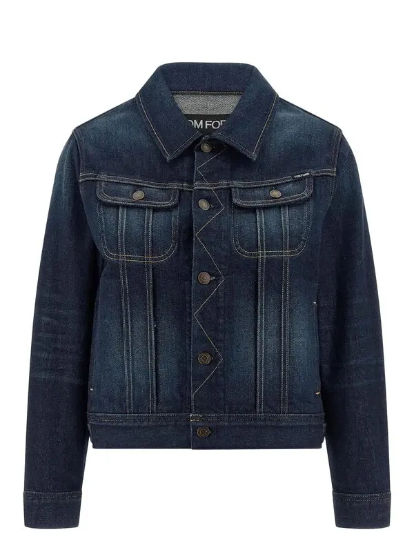 TOM FORD Japanese Denim Jacket - Blue