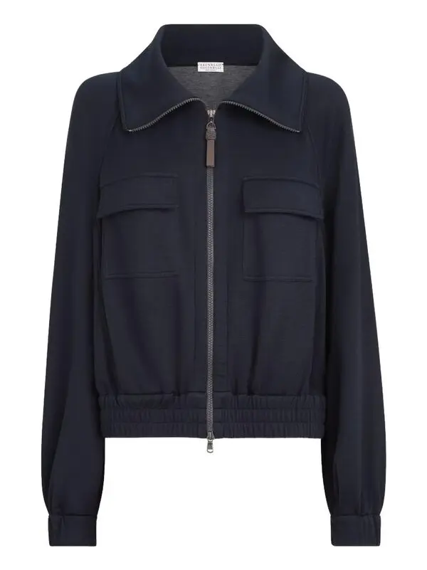 Brunello Cucinelli Cotton And Silk Sweatshirt - Multicolor