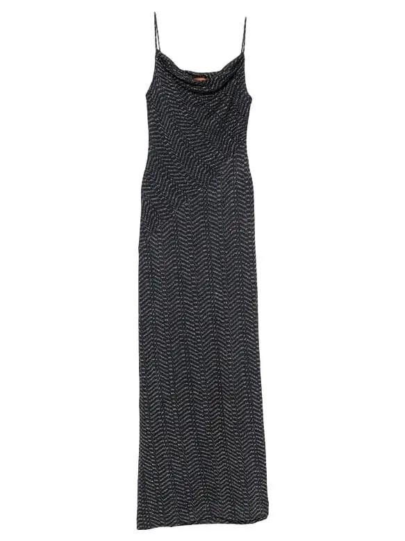Missoni Zigzag Knit Evening Dress - Blue