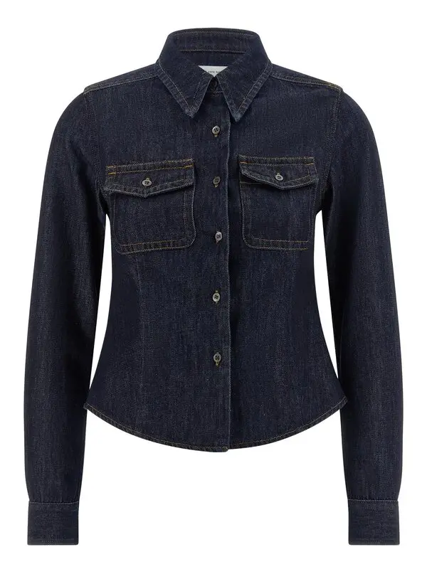 Dries Van Noten Cellie Den Shirt - Blue