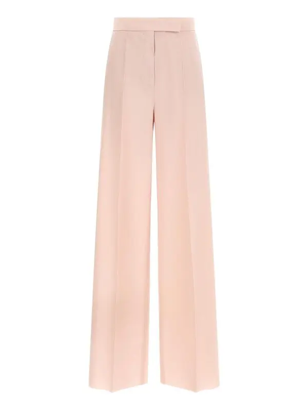 Max Mara Mxmgirone Virgin Wool Trousers - Pink