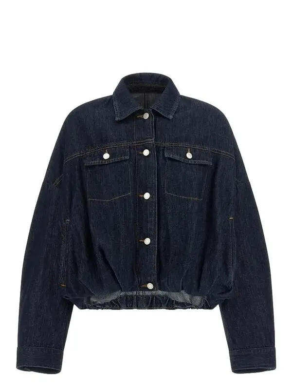 Dries Van Noten Oversized Denim Jacket - Blue