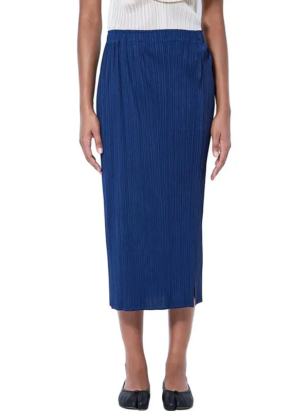 Issey Miyake May Midi Skirt - Blue