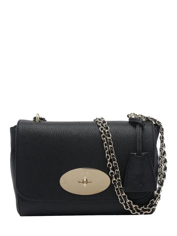 Mulberry Glossy Leather Crossbody Bag - Black