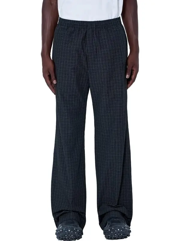 Balenciaga Check Tracksuit Trousers - Blue