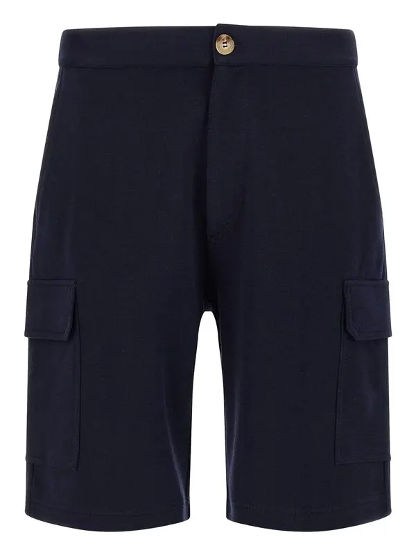 Brunello Cucinelli Cargo Bermuda Shorts - Blue