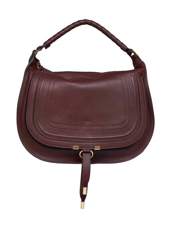 Chloé Dark Velvet Marcie Small Shoulder Bag - Multicolor