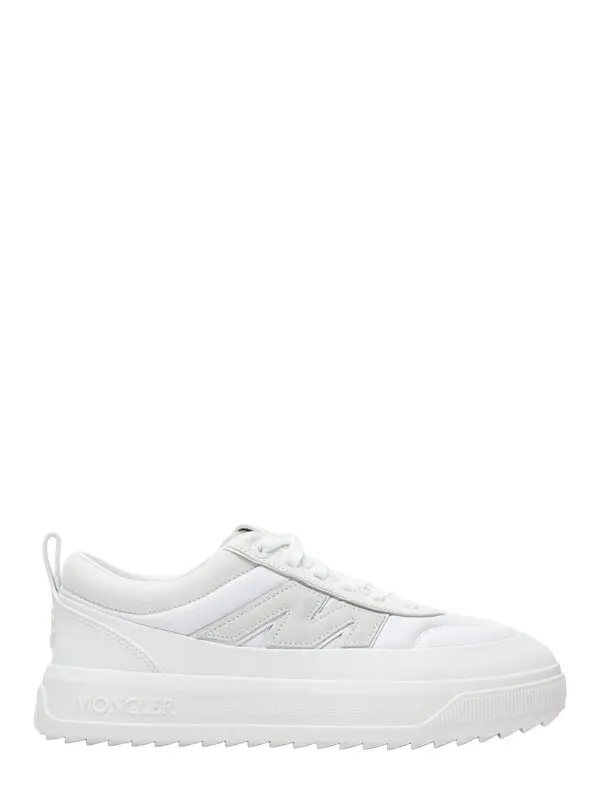 Moncler Altive Suede And Nubuck Leather Sneakers - White