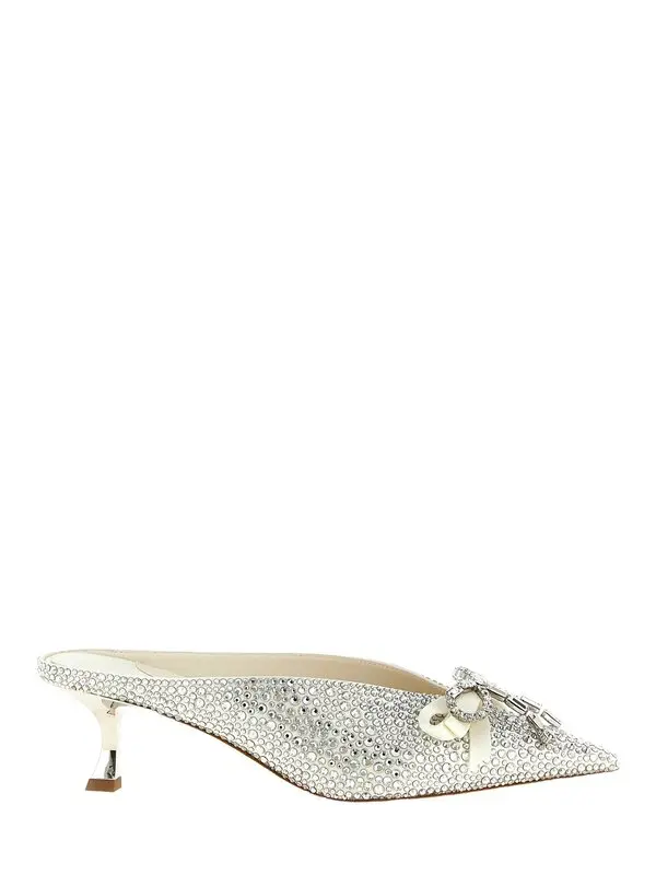 JIMMY CHOO Auria' Sabots - Silver