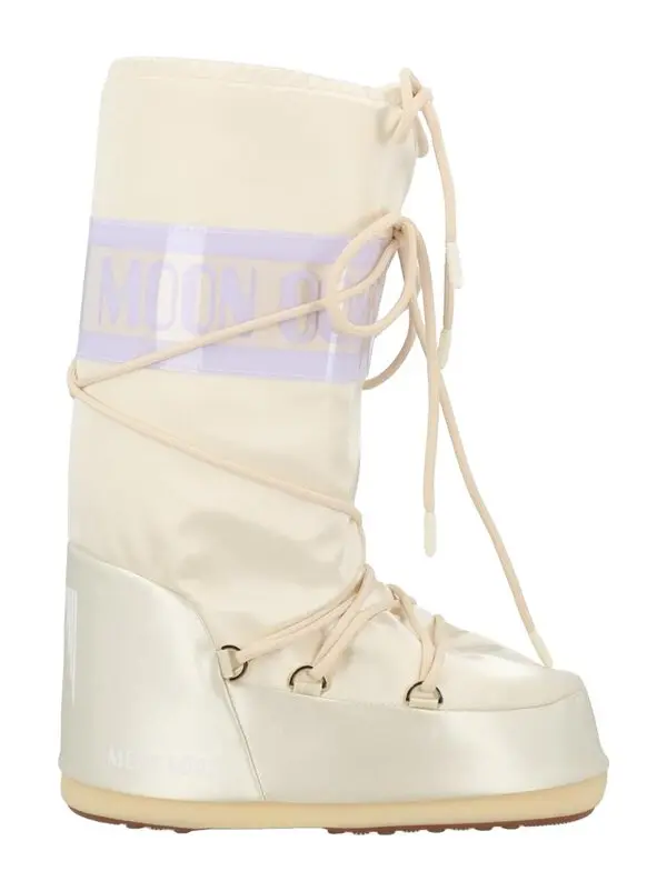 Moon Boot Icon Pearly Tall Boots - Cream