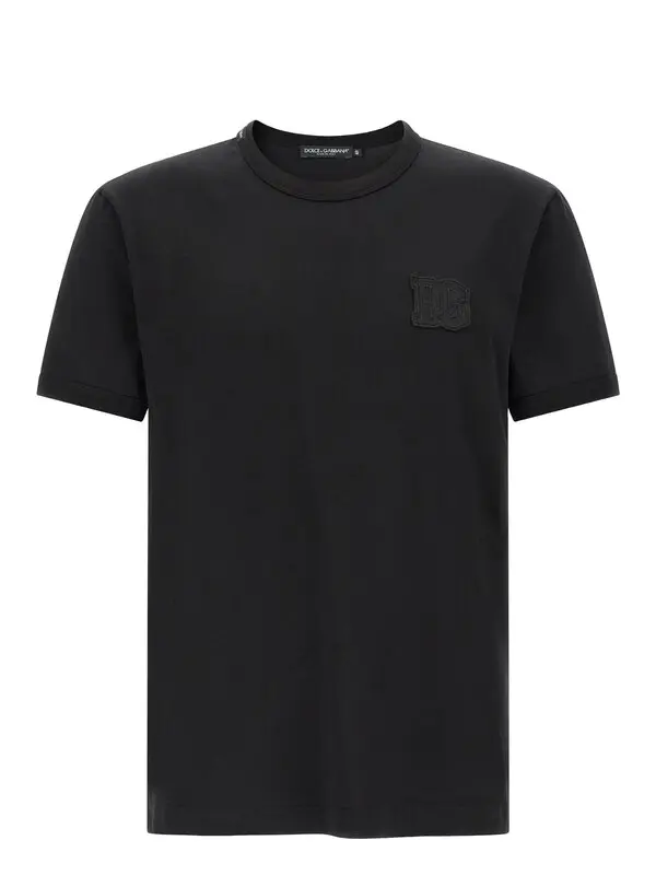 Dolce & Gabbana Dg' Patch T-shirt - Black